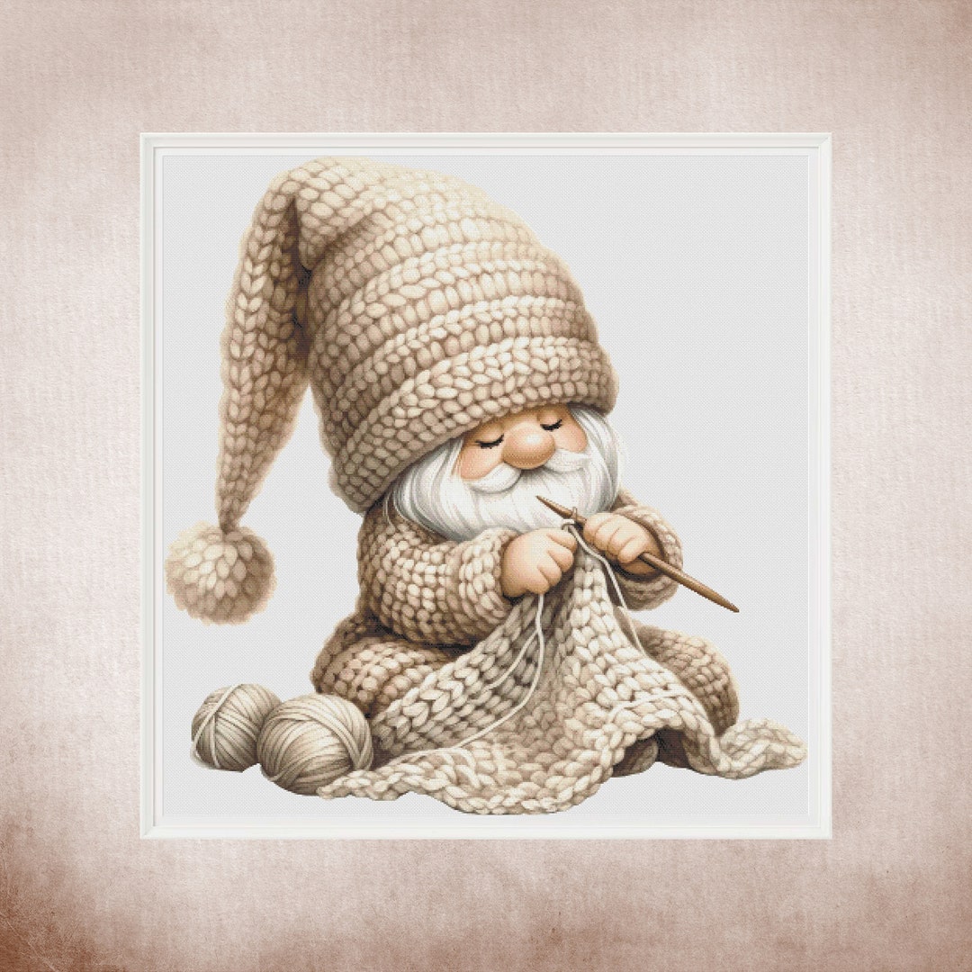 Gnome Counted Cross Stitch Pattern Cross Stitch Chart Instant Download ...