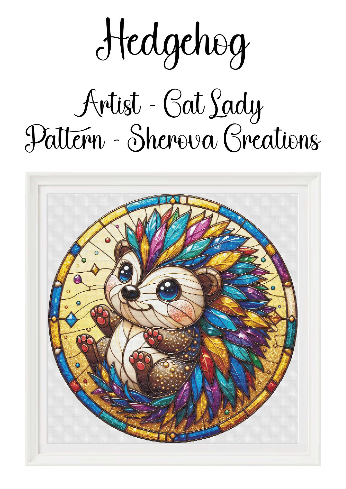 Hedgehog Counted Cross Stitch Pattern: Modern Woodland Design (PDF) - Etsy