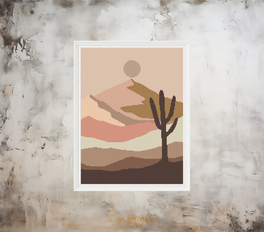 Boho Counted Cross Stitch Pattern ** Digital | Printable ** - Etsy