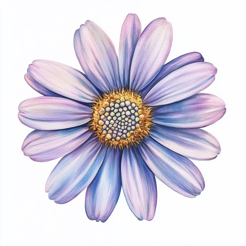 Daisy Flower Clipart Bundle: Watercolor Style (JPG, PNG) - Etsy