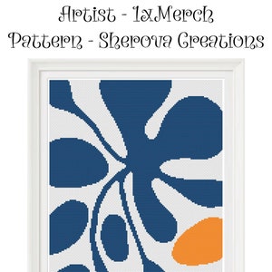Modern Art Counted Cross Stitch Pattern - Etsy