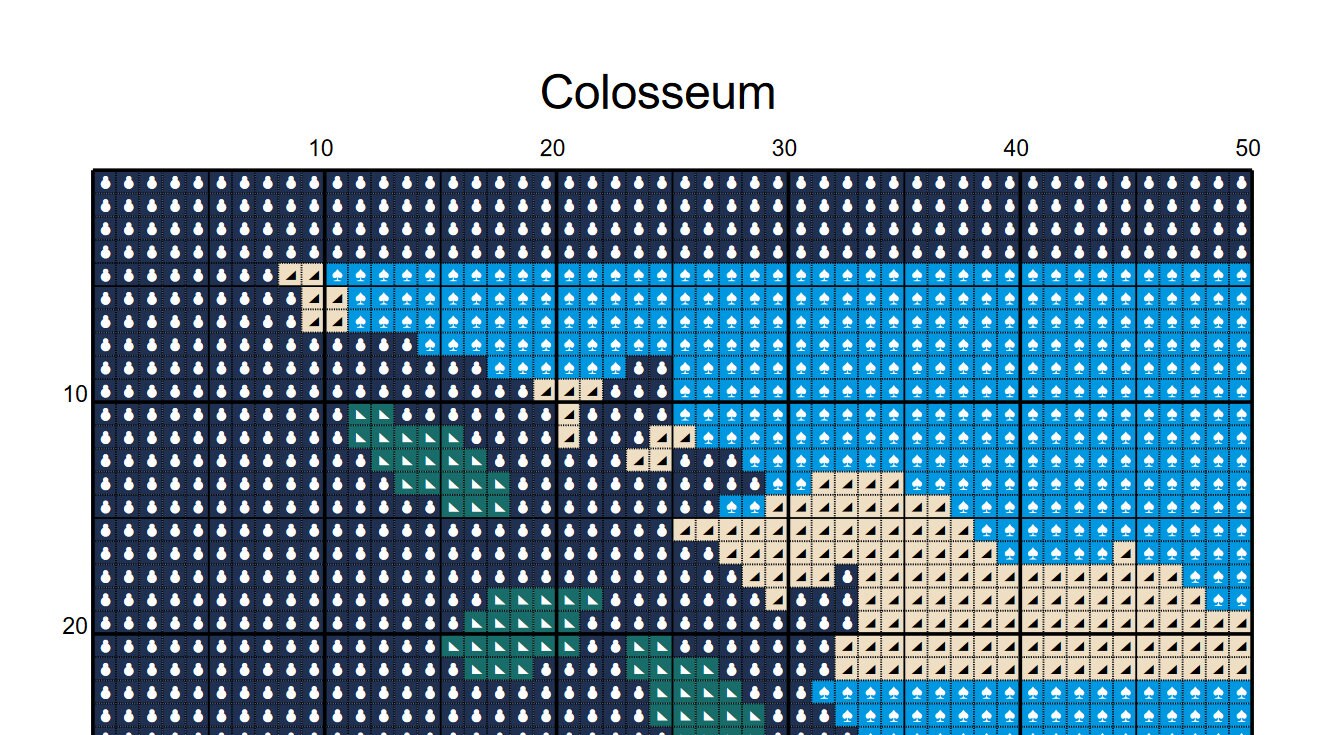 Colosseum Rome Cross Stitch Pattern: Modern Landscape Embroidery (PDF ...
