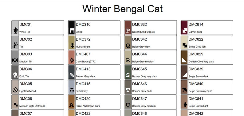 Winter Bengal Cat Cross Stitch Pattern: Full Coverage (PDF) - Etsy