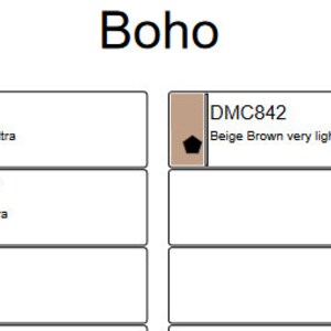 Boho Counted Cross Stitch Pattern ** Digital | Printable ** - Etsy