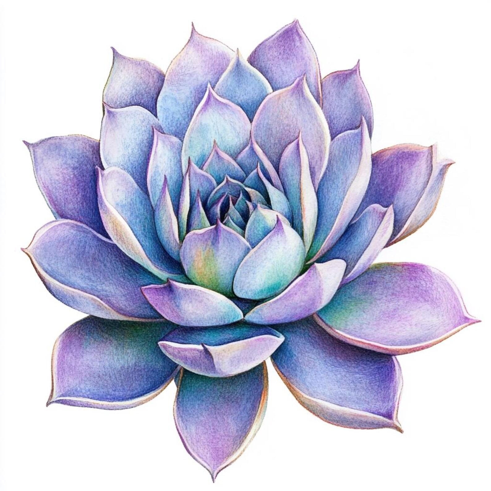 Watercolor Succulent Clipart Bundle, Printable Wall Art (JPG, PNG) - Etsy