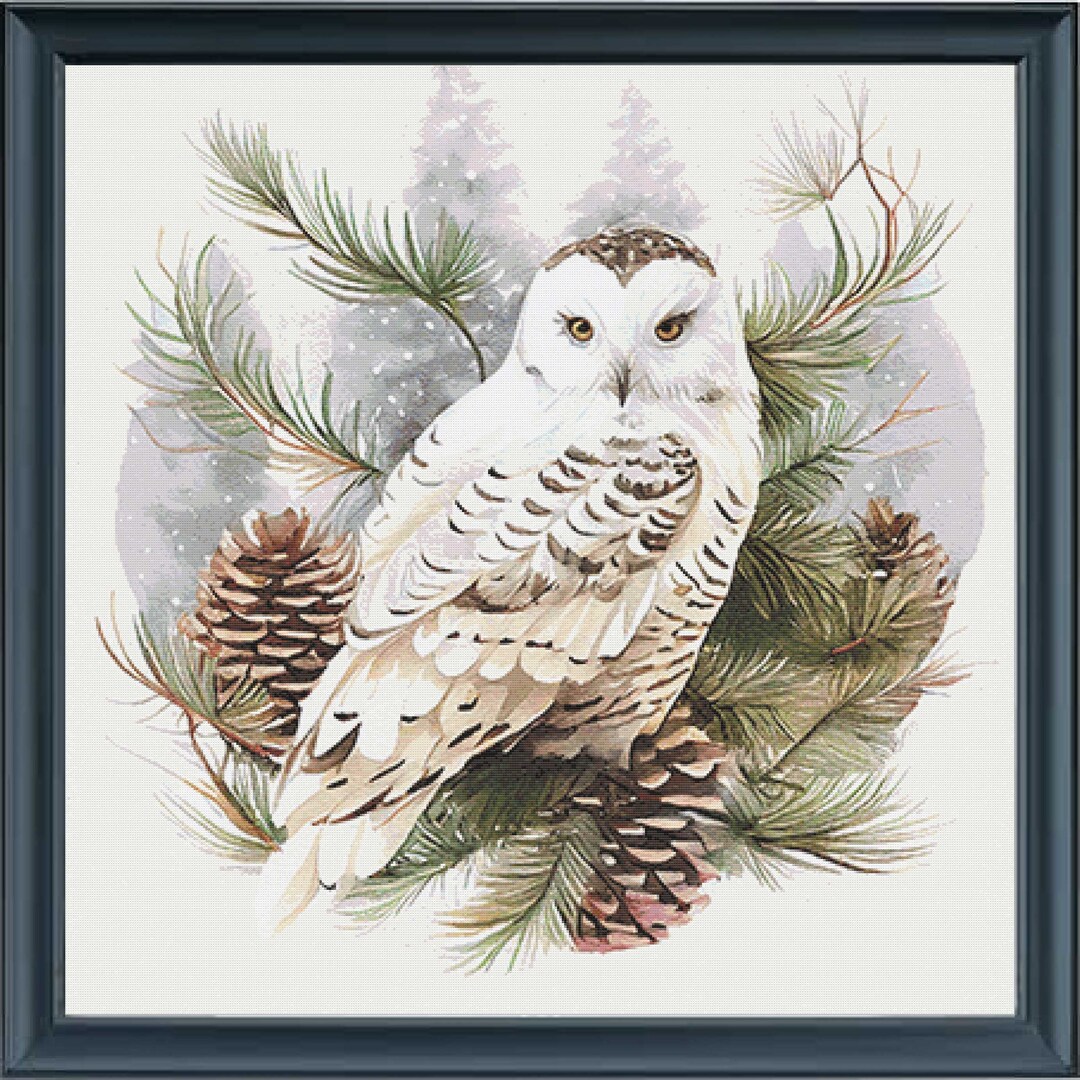 Snowy Owl Cross Stitch Pattern | Pattern Keeper | #338 - Etsy