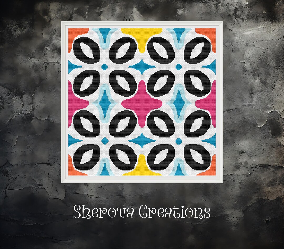 Geometric Cross Stitch Pattern **digital | Printable ** - Etsy