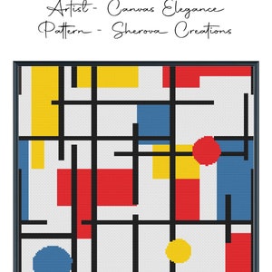 Geometric Counted Cross Stitch Pattern ** Digital | Printable ** - Etsy