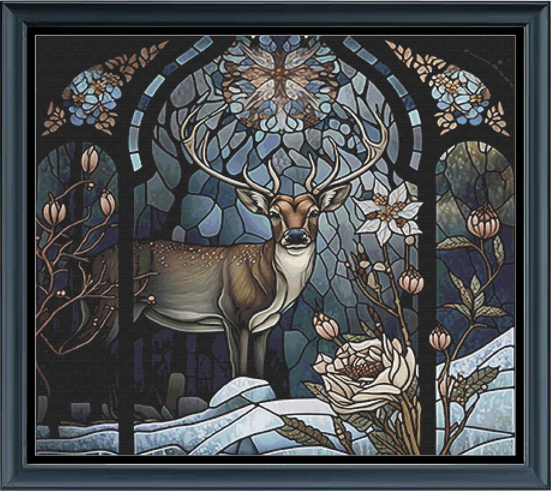 Deer Counted Cross Stitch Pattern ** Digital | Printable ** - Etsy