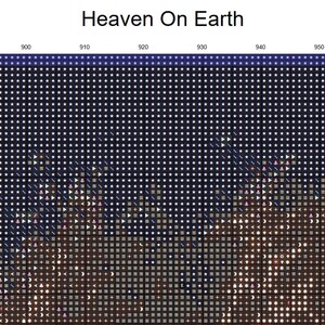 Heaven on Earth Cross Stitch Pattern | Full Coverage | Large | Digital ...
