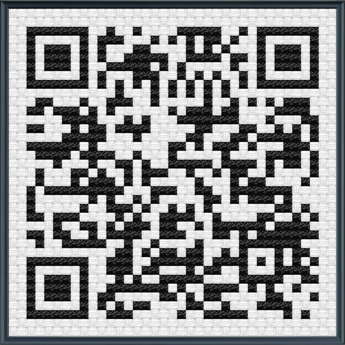 Rickroll QR Code Cross Stitch Pattern - Etsy