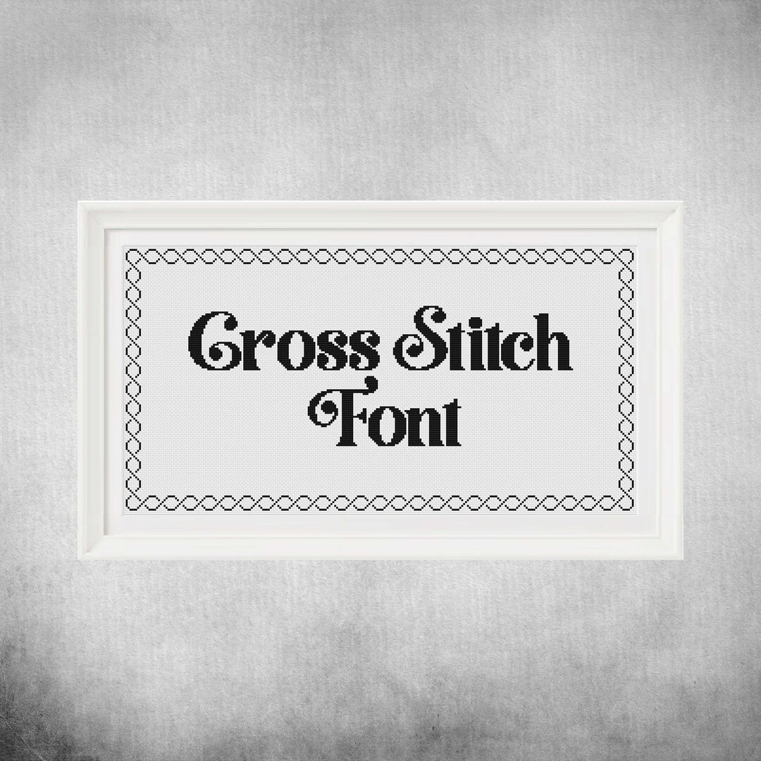 Font Cross Stitch Pattern: Modern Alphabet Chart (PDF) - Etsy