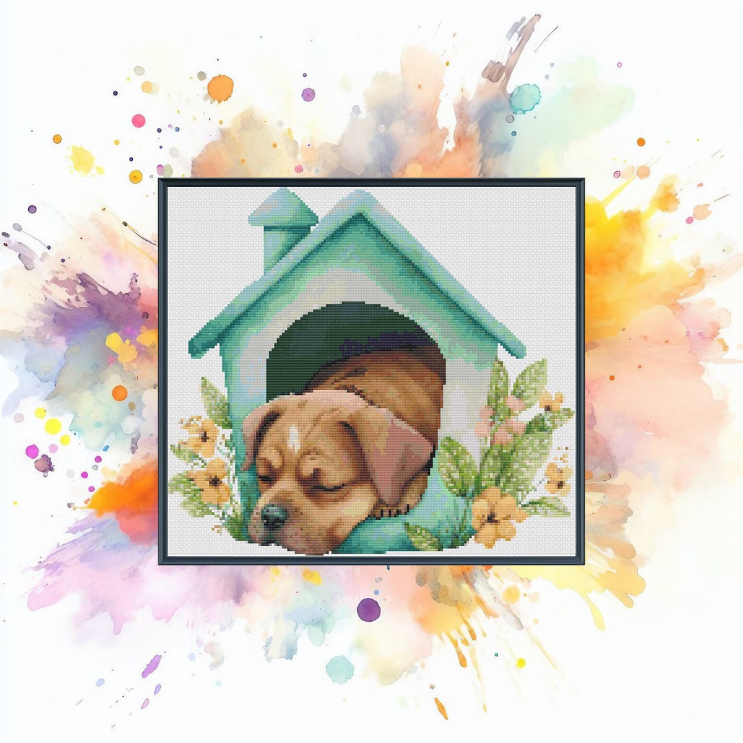 Dog Counted Cross Stitch Pattern ** Digital | Printable ** - Etsy