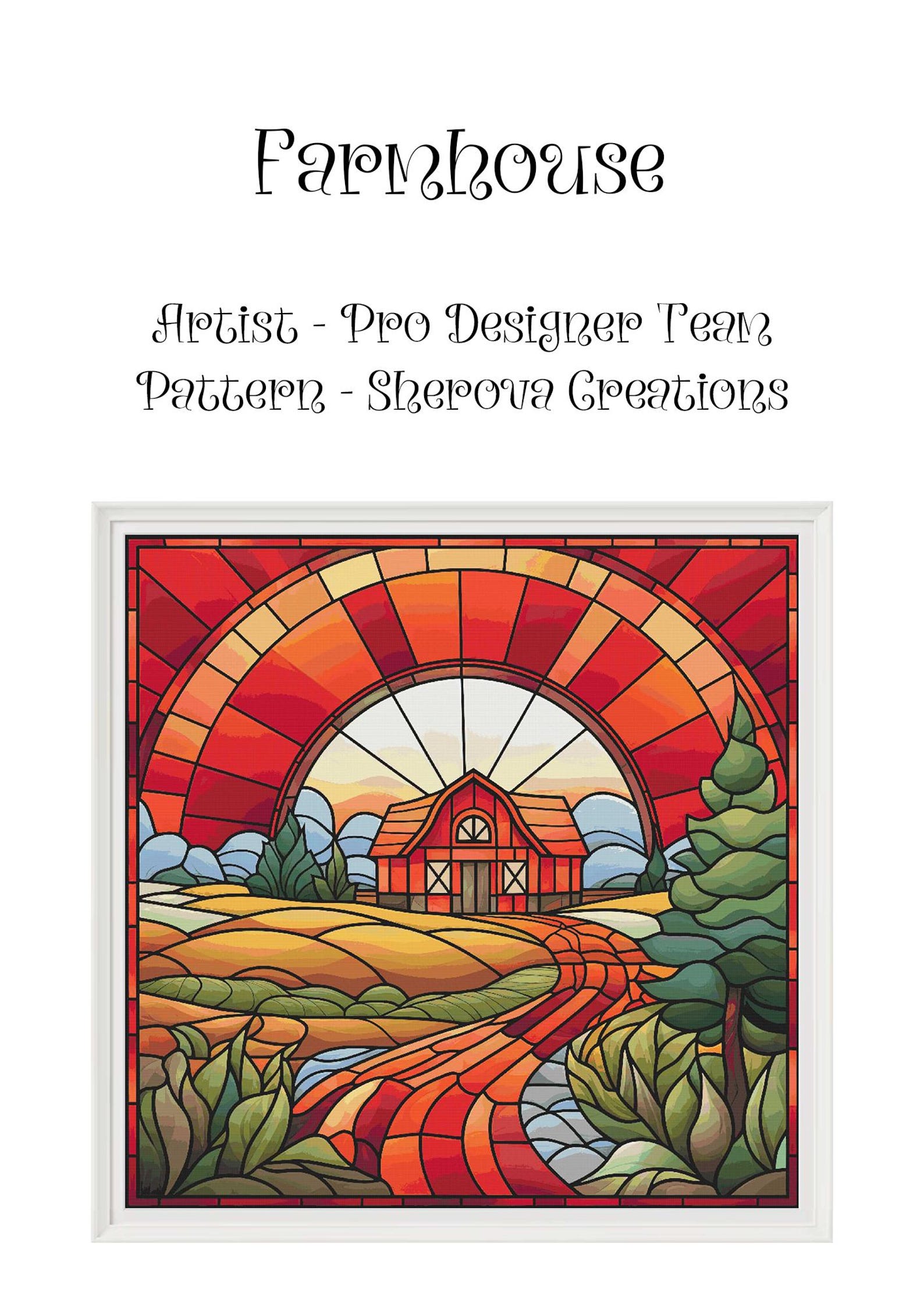 Farmhouse Cross Stitch Pattern ** Digital | Printable ** - Etsy
