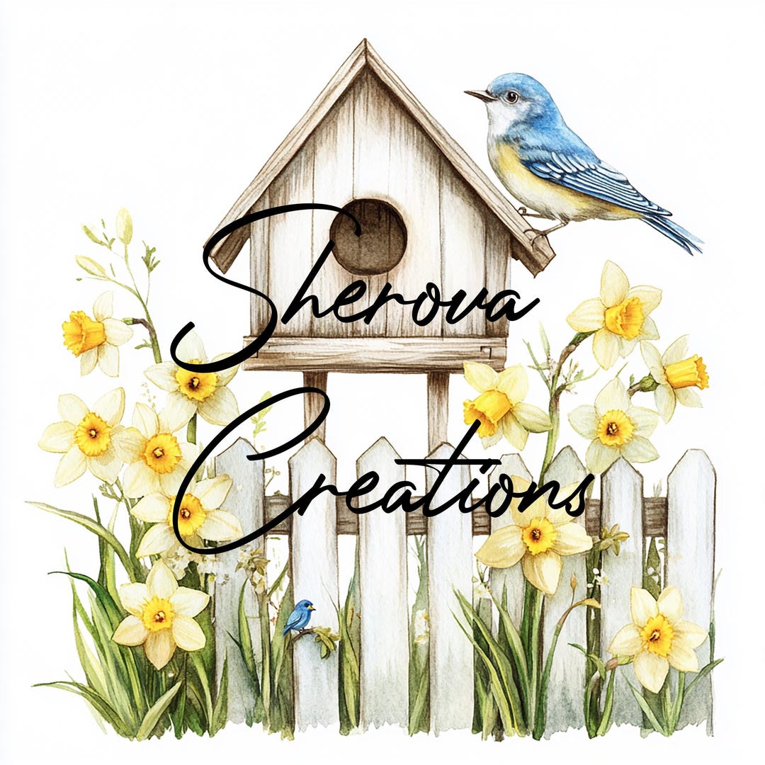 Watercolor Bird Clipart Bundle, Spring Flowers, Birdhouse (JPG) - Etsy