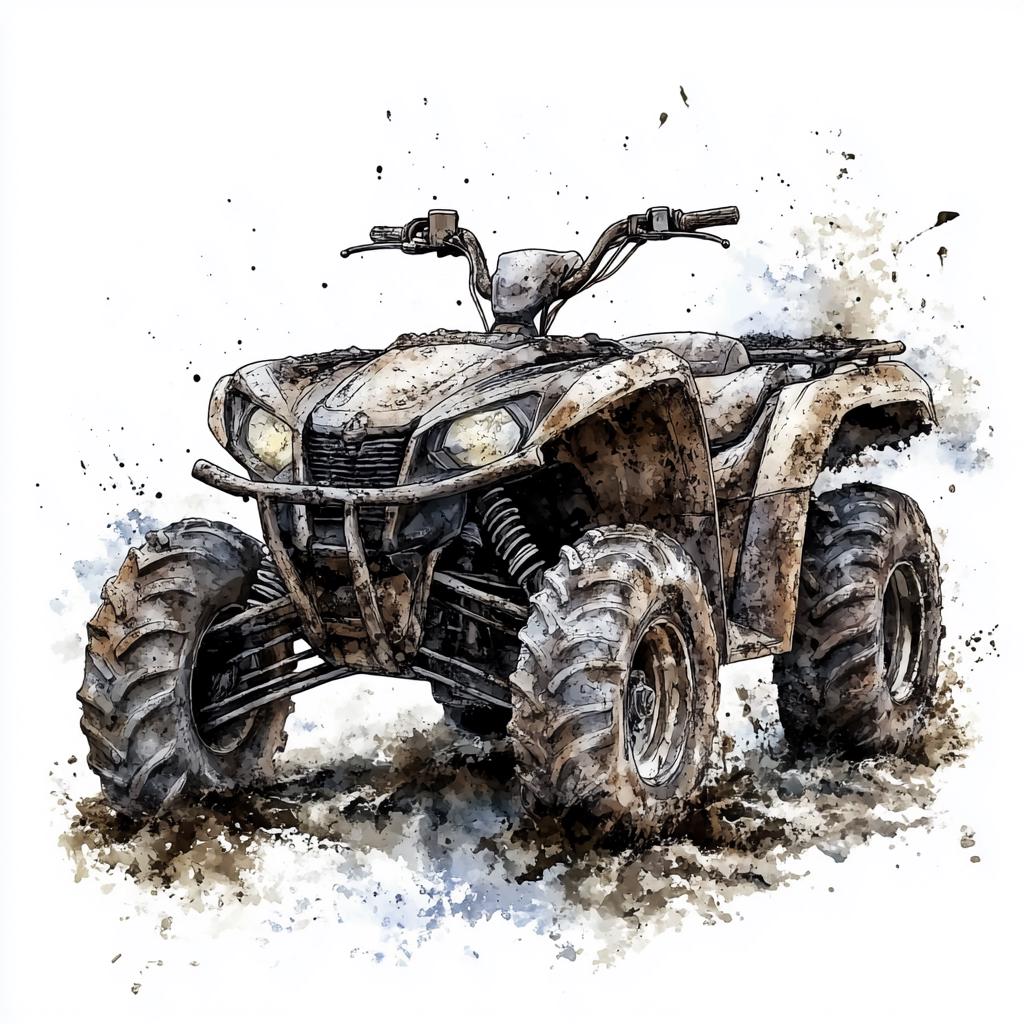 Watercolor ATV Clipart: Mud Quad Bike Image (digital Download) - Etsy