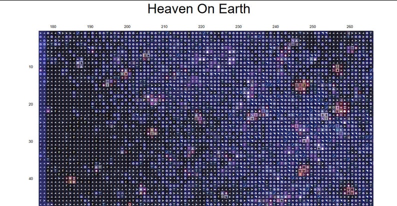 Heaven on Earth Cross Stitch Pattern | Full Coverage | X-large - Etsy