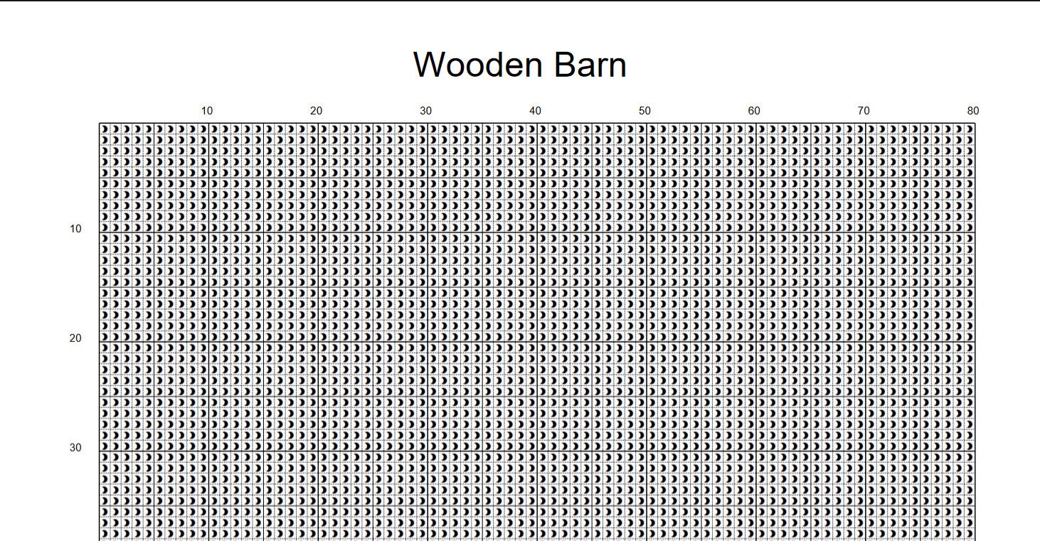 Wooden Barn Cross Stitch Pattern 7 Sizes Counted Cross Stitch Full ...