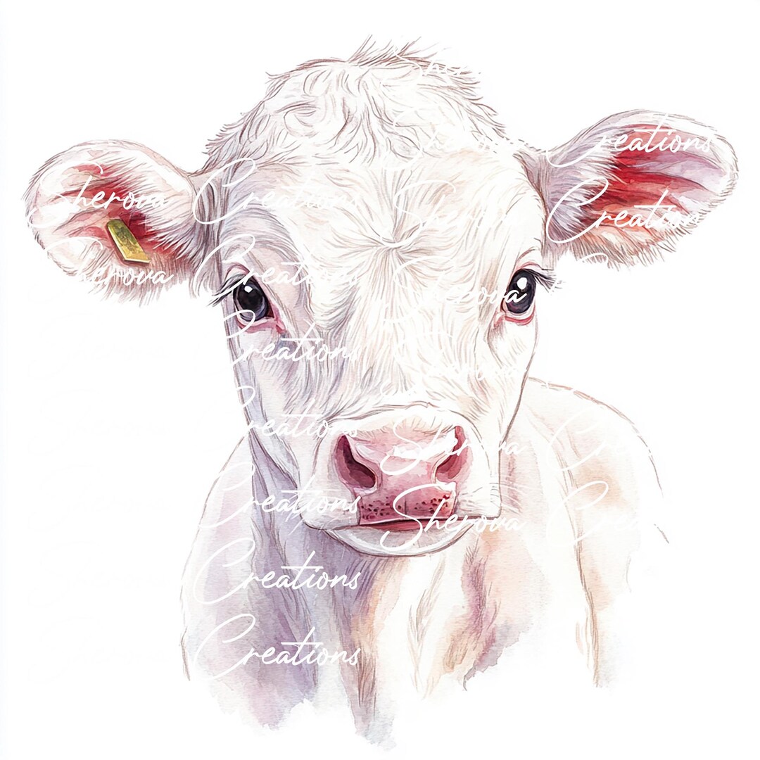 Calf Clipart Bundle, Wall Art, Printable Watercolour, High Quality JPG ...