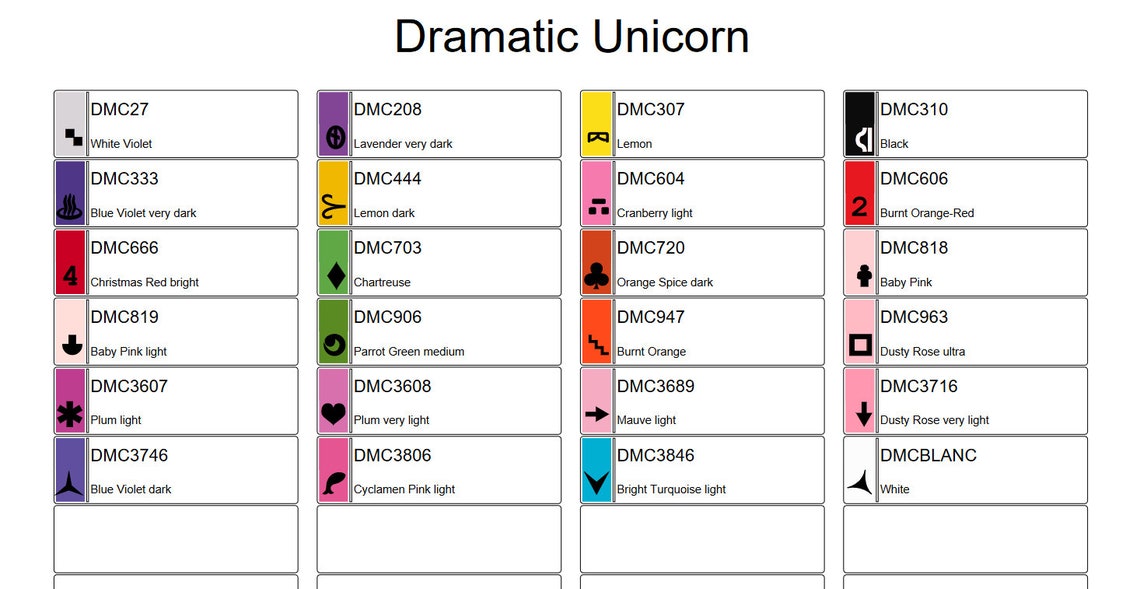 Dramatic Unicorn Cross Stitch Pattern - DIY Fantasy Decor | Pattern ...