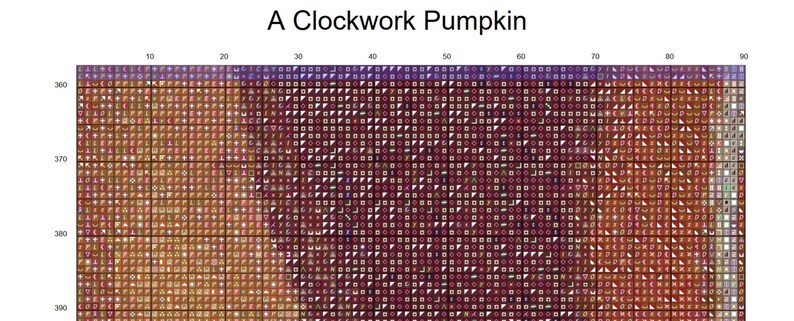 A Clockwork Pumpkin Cross Stitch Pattern Jasmine Becket Griffith Full Coverage Fantasy Fairy PDF ...