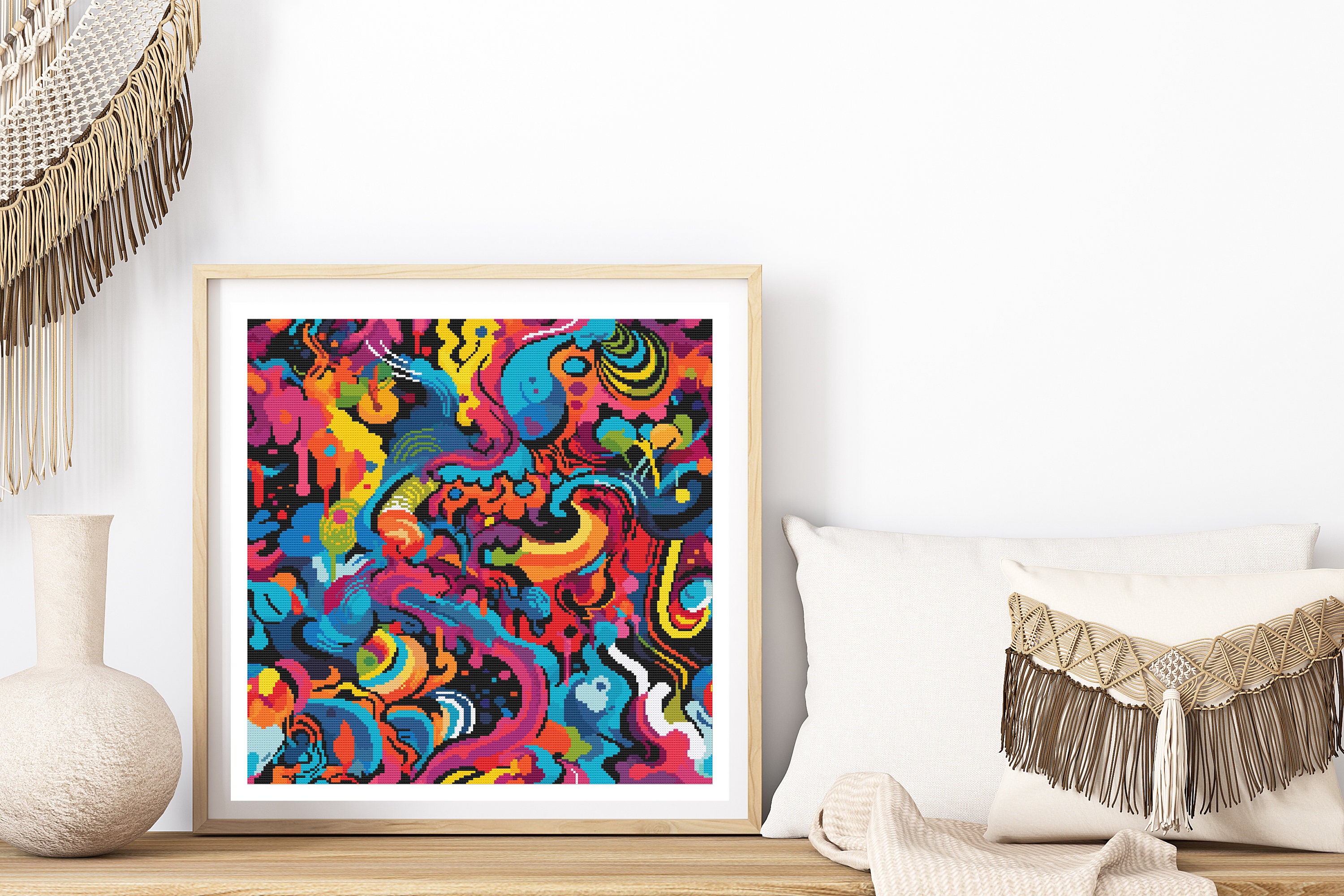 Graffiti Counted Cross Stitch Pattern ** Digital | Printable ** - Etsy