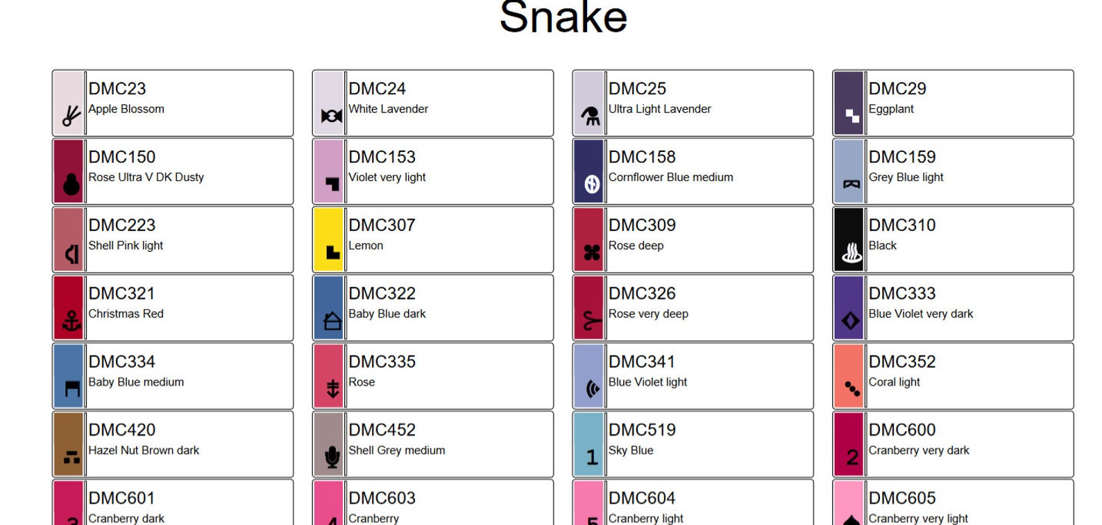 Geometric Snake Counted Cross Stitch Pattern Digital Printable - Etsy