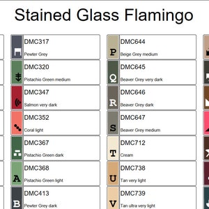 Flamingo Counted Cross Stitch Pattern ** Digital | Printable ** - Etsy