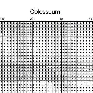 Colosseum Rome Cross Stitch Pattern, DIY Needlepoint Design, Modern ...