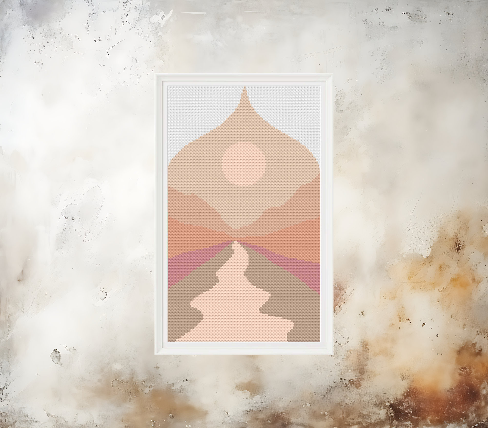 Boho Counted Cross Stitch Pattern Digital Printable - Etsy