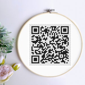 Rickroll QR Code Cross Stitch Pattern - Etsy