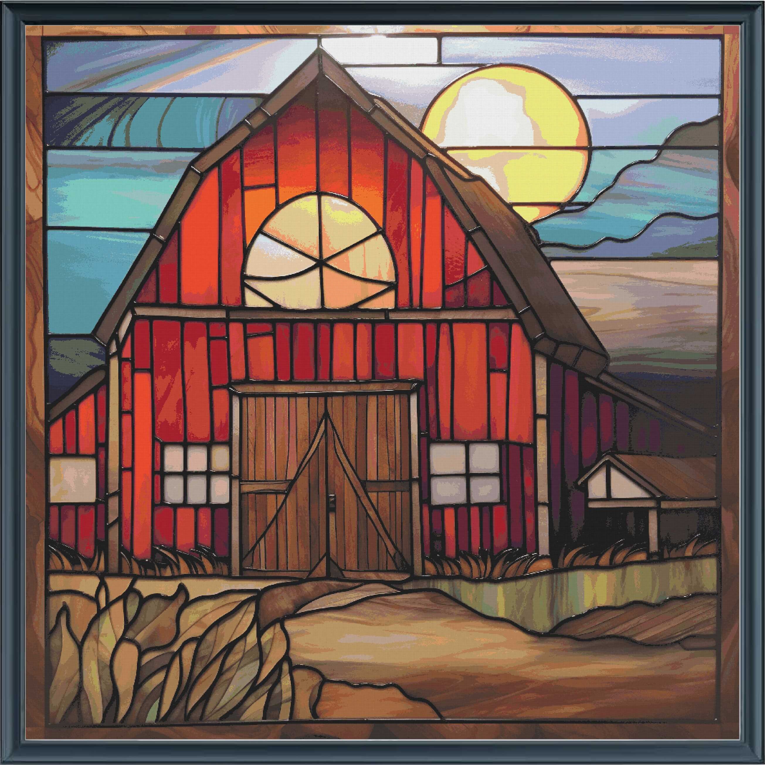 Barn Counted Cross Stitch Pattern - Etsy