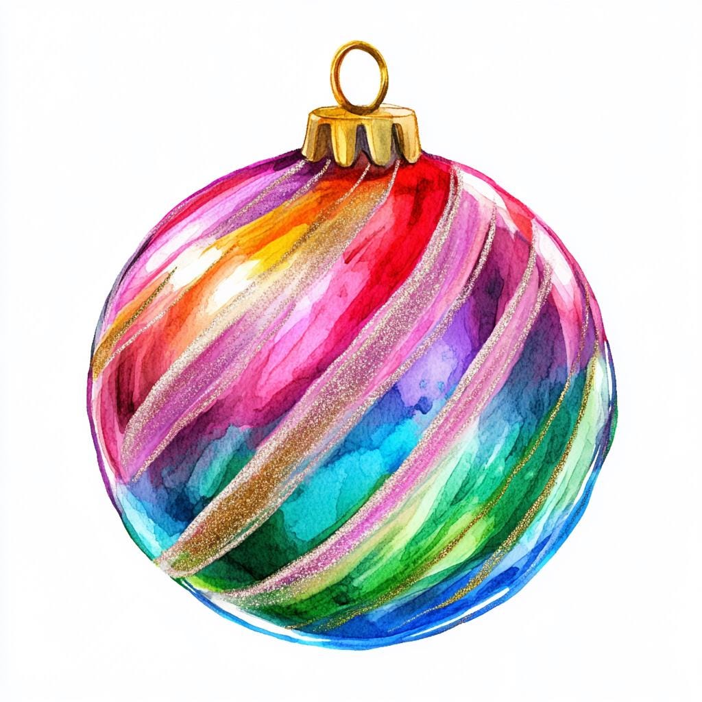 Christmas Clipart Bundle: Watercolor Holiday Designs (JPG) - Etsy