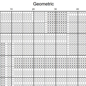 Geometric Counted Cross Stitch Pattern **digital | Printable ** - Etsy