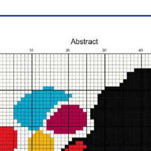 Abstract Counted Cross Stitch Pattern ** Digital | Printable ** - Etsy