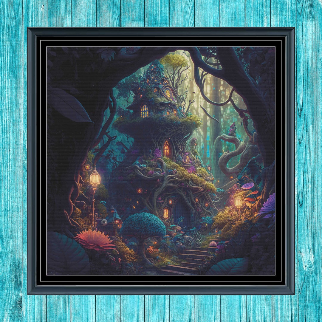 Enchanted Forest Counted Cross Stitch Pattern ** Digital | Printable ...
