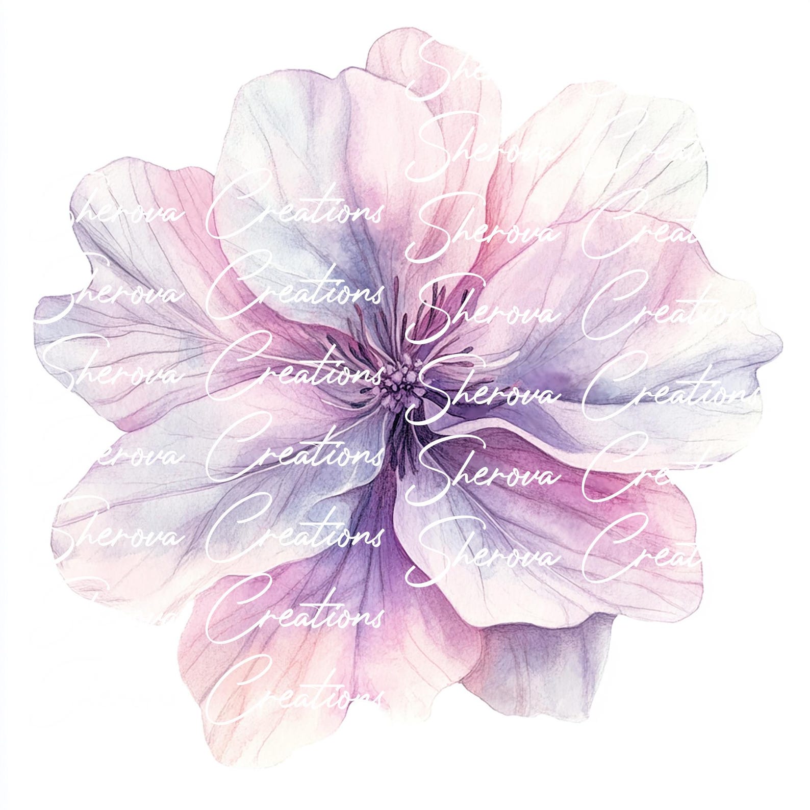 Watercolor Flower Clipart Bundle, Floral Wall Art (JPG) - Etsy