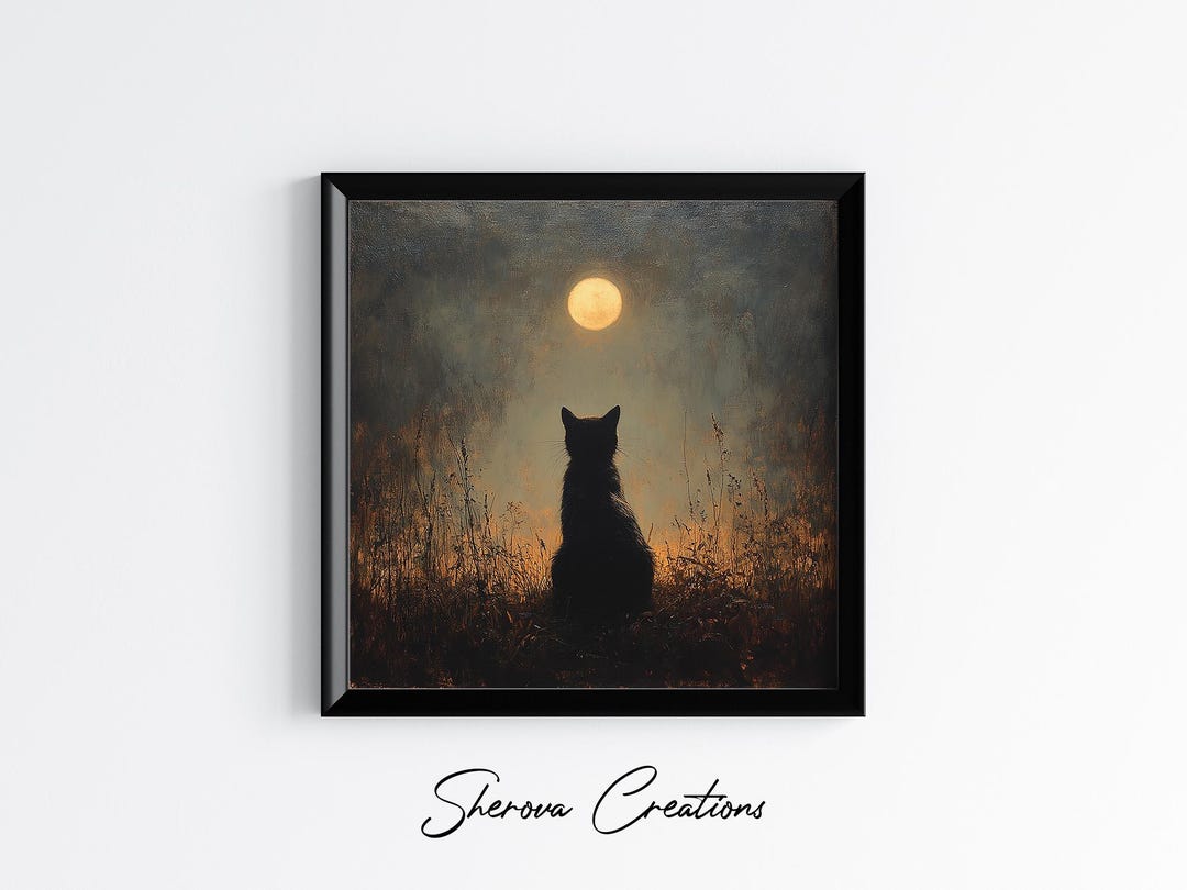 Black Cat - Digital Art ** Digital | Printable ** PNG | JPG ** - Etsy
