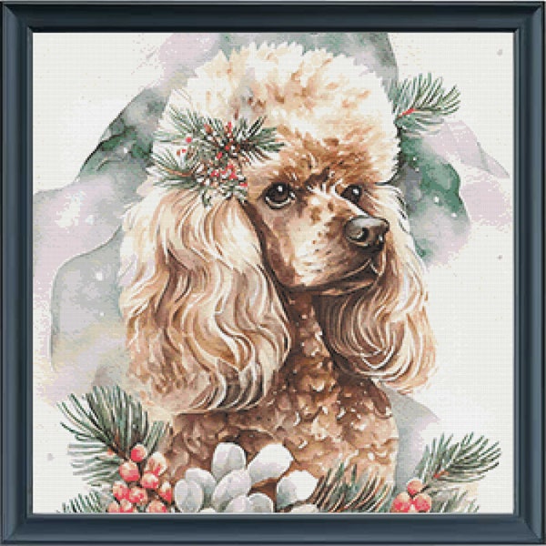 Poodle Cross Stitch - Etsy