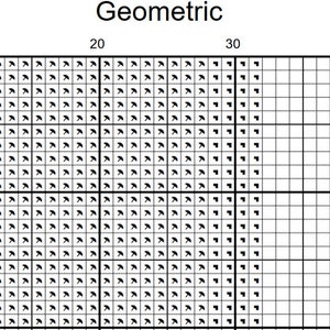 Geometric Counted Cross Stitch Pattern ** Digital | Printable ** - Etsy