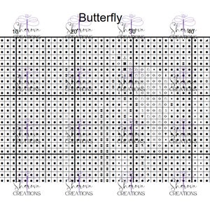 Butterfly Counted Cross Stitch Pattern ** Large** ** Digital ...