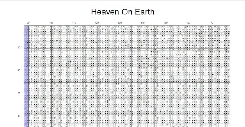 Heaven on Earth Cross Stitch Pattern | Full Coverage | X-large - Etsy