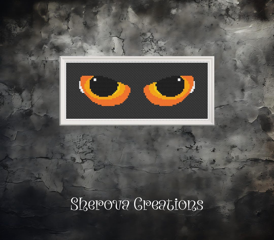 Cat Eye Cross Stitch Pattern **digital | Printable ** - Etsy