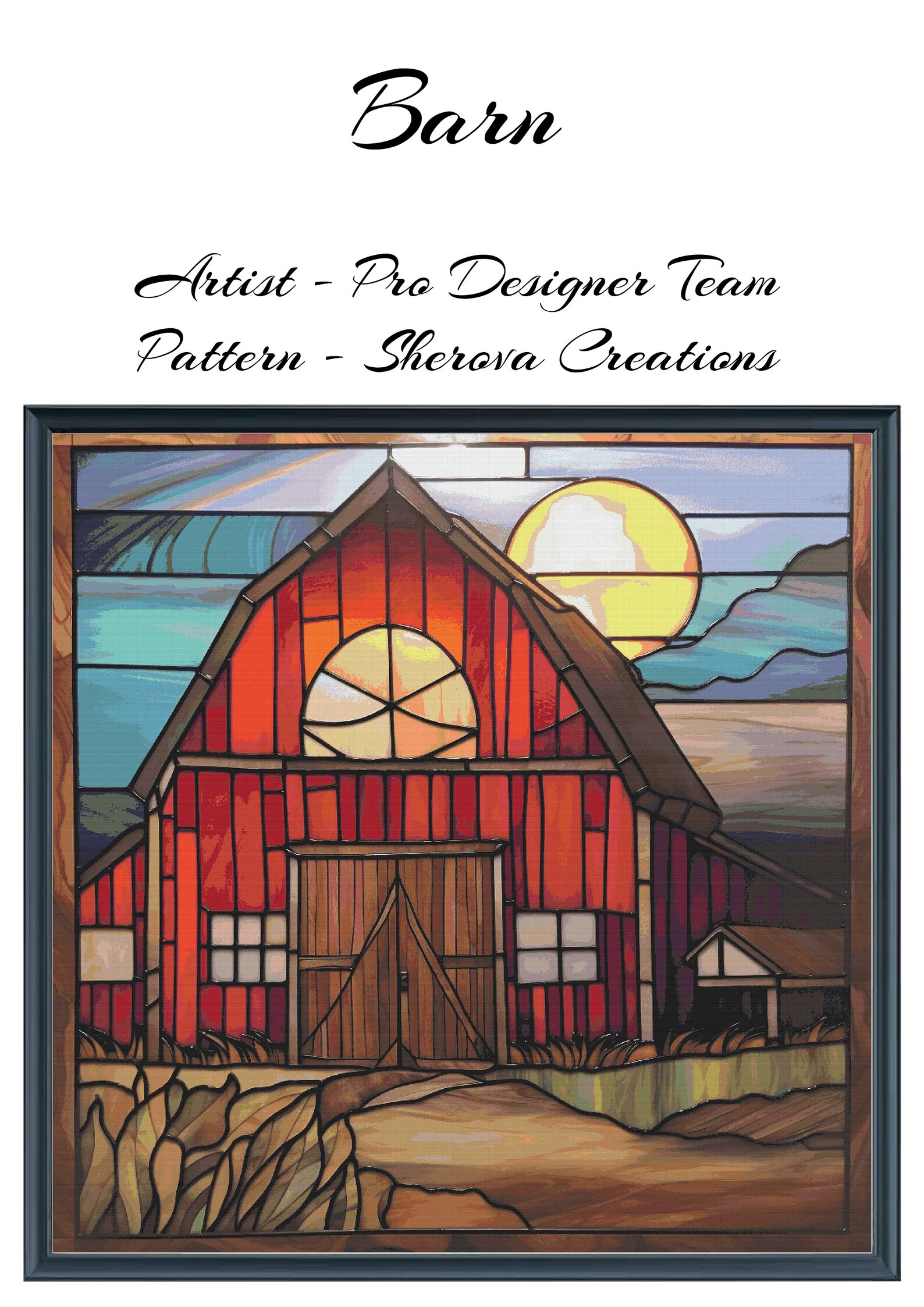 Barn Counted Cross Stitch Pattern - Etsy