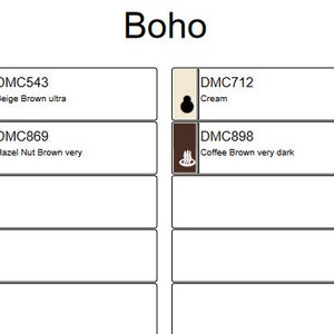 Boho Counted Cross Stitch Pattern ** Digital | Printable ** - Etsy