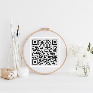 Rickroll QR Code Cross Stitch Pattern - Etsy