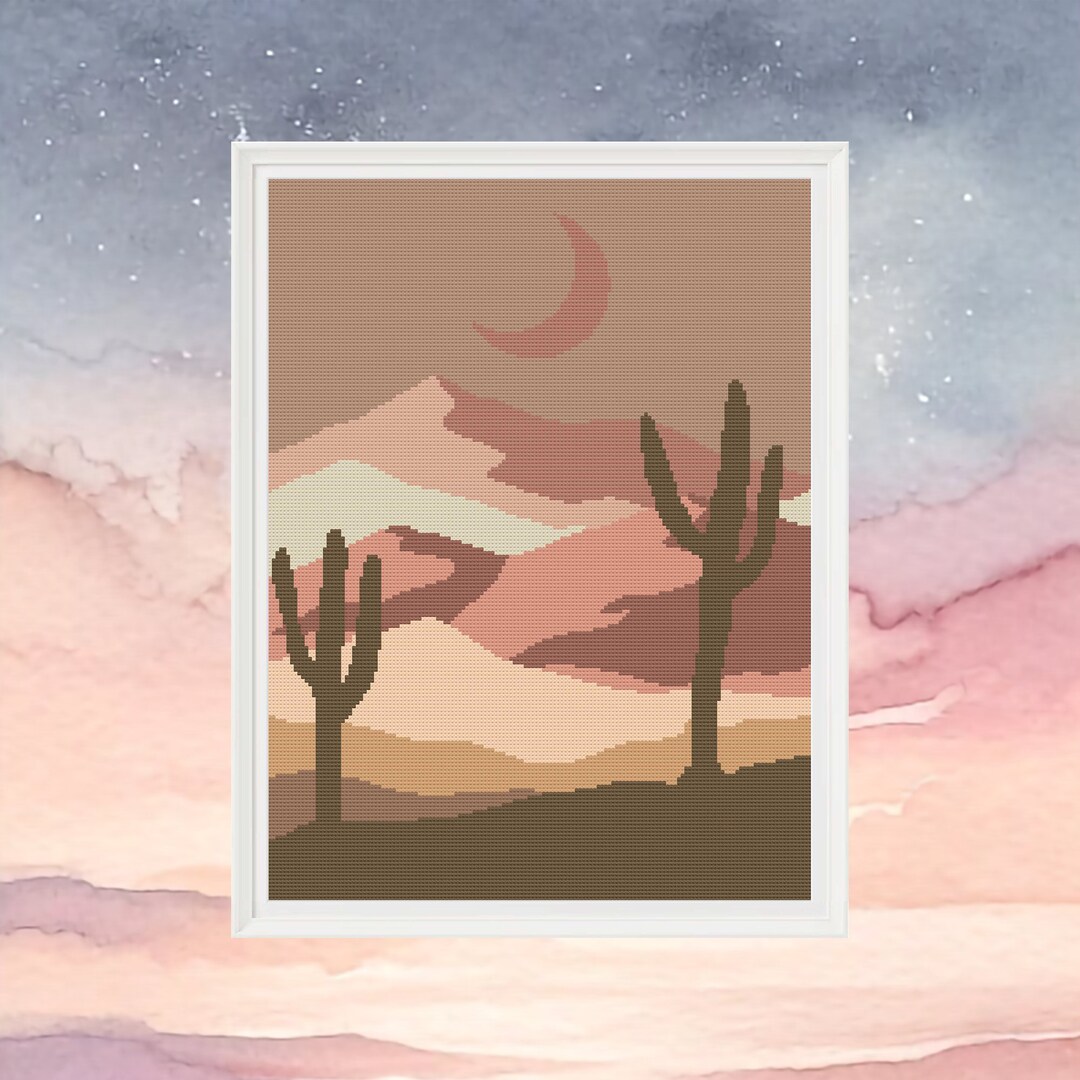 Boho Counted Cross Stitch Pattern ** Digital | Printable ** - Etsy