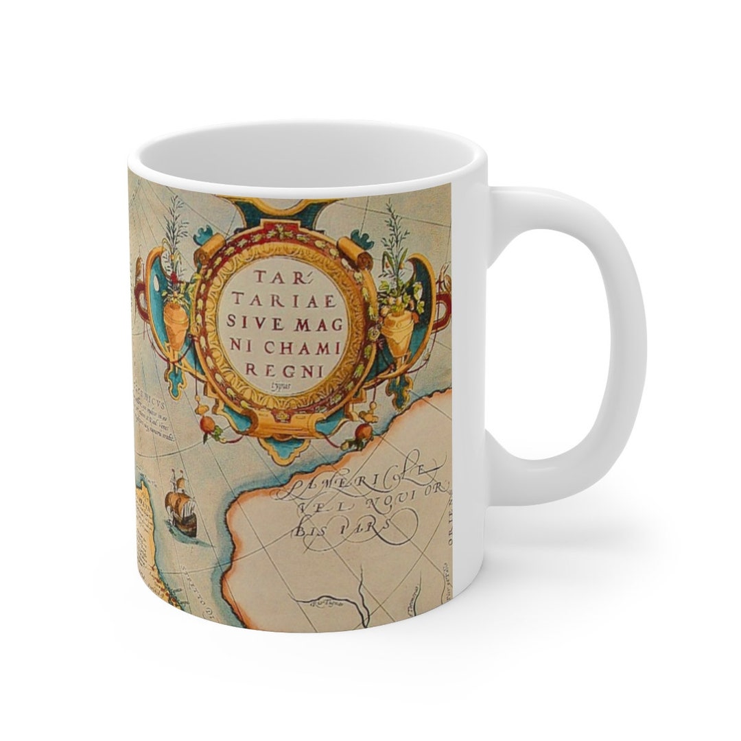 Tartarian Vintage Old World Map Ceramic Mug 11oz - Etsy