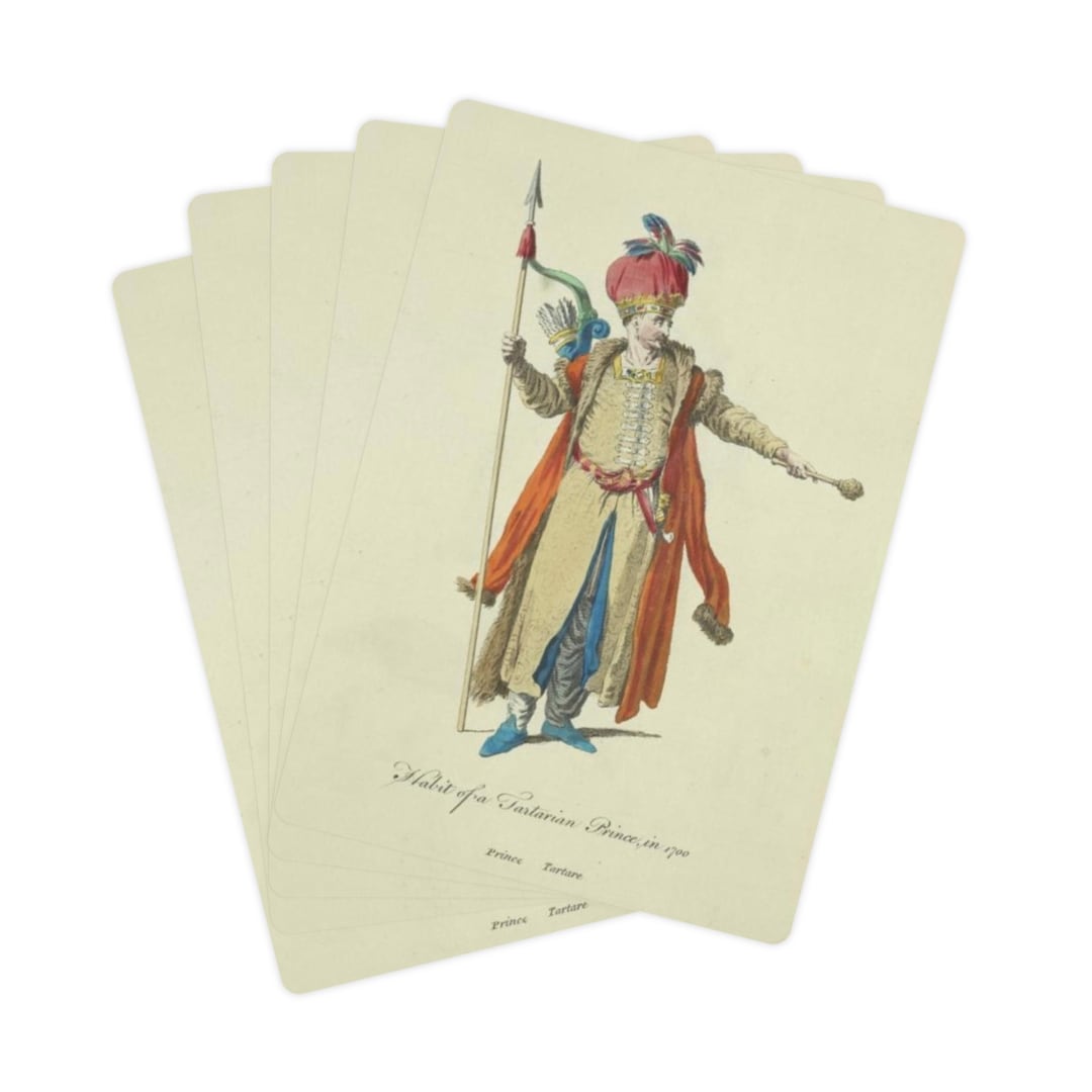 Playing Cards Tartarian Prince Habit of a Tartarian Prince in 1770 ...