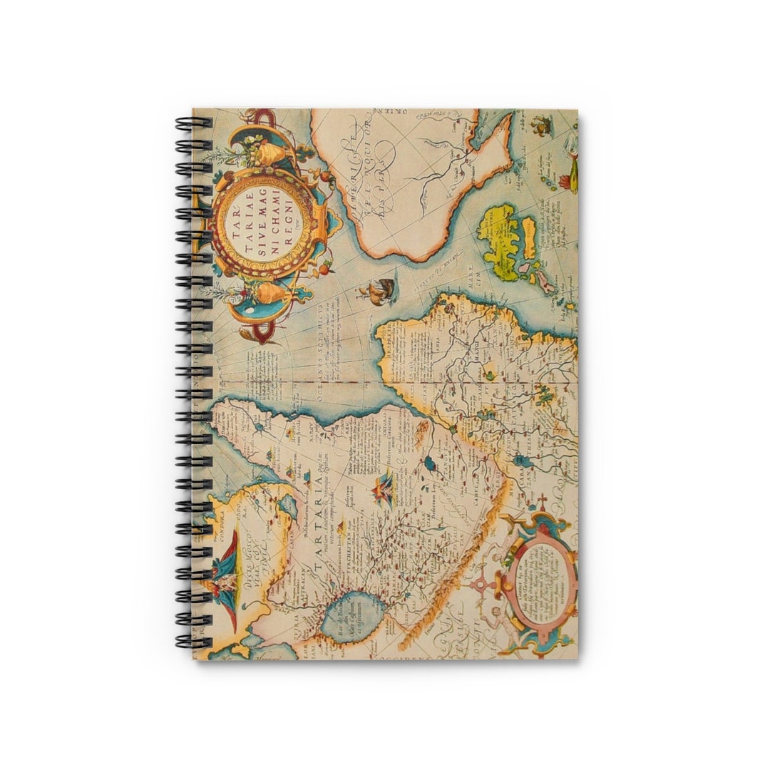 Notebook Tartarian Vintage Old World Map Journal, Diary - Etsy